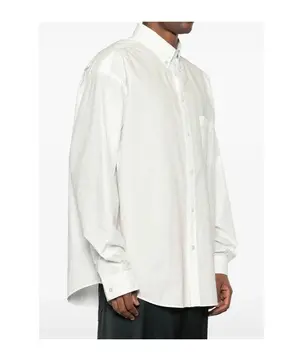 Balenciaga Bb Logo Printed Long-sleeved Shirt