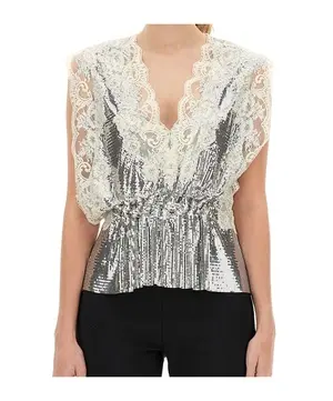 Rabanne V Neck Tops