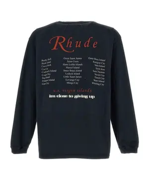 Rhude Logo Printed Long Sleeve T-shirt