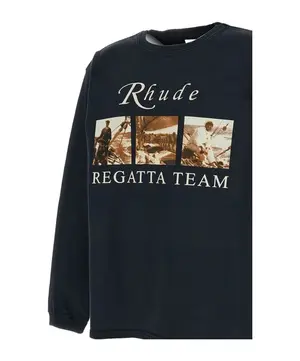 Rhude Logo Printed Long Sleeve T-shirt