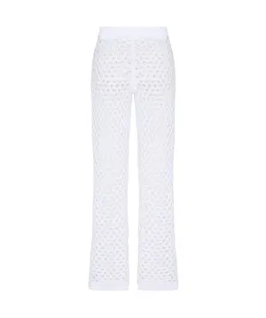 Valentino Garavani Flared Knitted Pants - White
