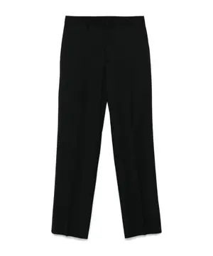 Tagliatore Tailored Straight Leg Trousers - Black