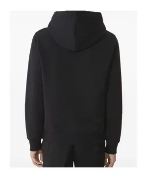 LANVIN Logo Embroidered Kangaroo Pocket Hoodie