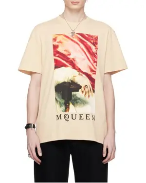 Alexander McQueen Graphic Printed Crewneck T-shirt
