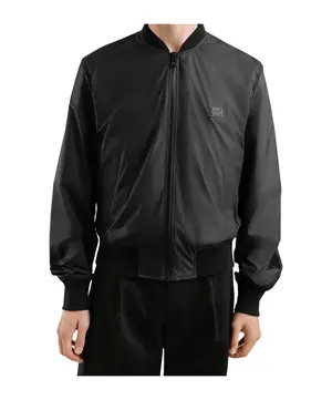 Dolce & Gabbana Logo Tag Zipped Bomber Jacket