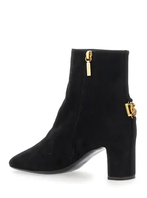 Dolce & Gabbana Logo Plaque Ankle Boots
