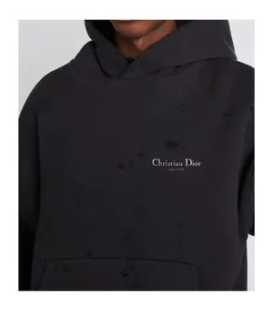 Dior Logo Detailed Long-sleeve Hoodie