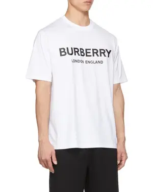 Burberry Logo Print Crewneck T-shirt