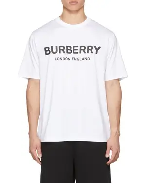 Burberry Logo Print Crewneck T-shirt
