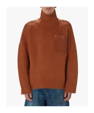 J.W.ANDERSON Jw Anderson Patch Pocket Turtleneck Knitted Jumper - Red