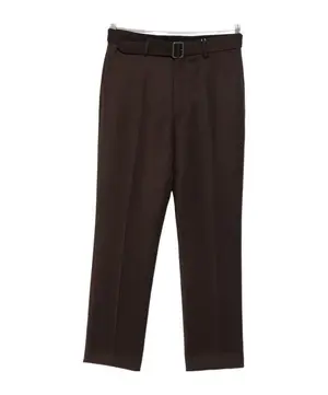 MAISON MARGIELA Belted Pressed Crease Tailored Trousers
