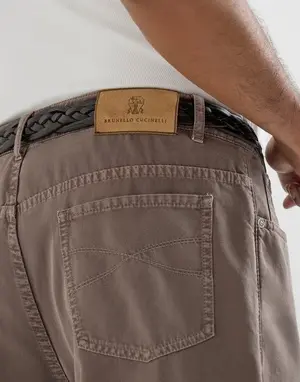 Brunello Cucinelli Garment-dyed Five-pocket Trousers