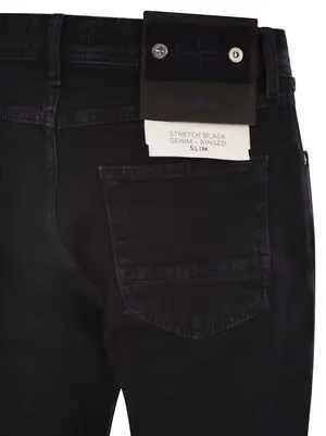 Stone Island Logo Patch Slim Fit Jeans