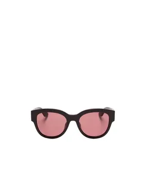 Alexander McQueen Round Frame Sunglasses - Pink