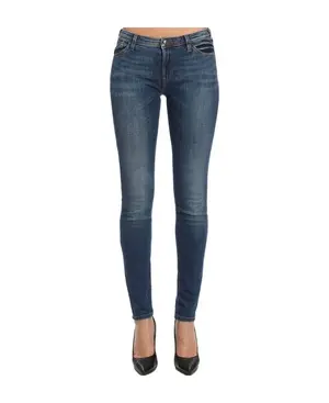 Emporio Armani Skinny Jeans With Logo Detail