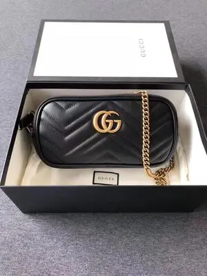 Gucci Gg Marmont Mini Chain Bag