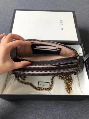 Gucci Gg Marmont Mini Chain Bag