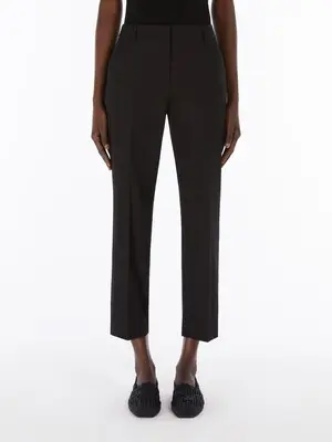 Max Mara Straight Leg Cropped Tailored Trousers