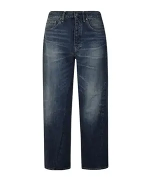 SUNFLOWER Logo-patch Straight-leg Denim Jeans - Black