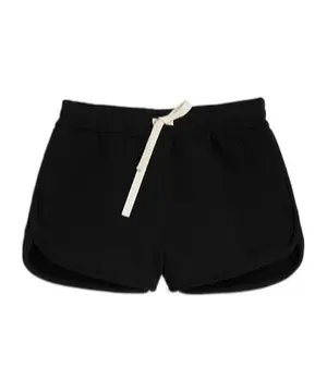 JIL SANDER Logo Embroidered Drawstring Shorts - Black