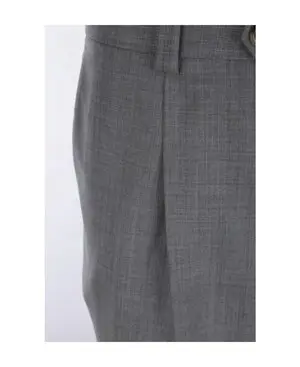 Brunello Cucinelli Mid-rise Tapered Trousers - Gray
