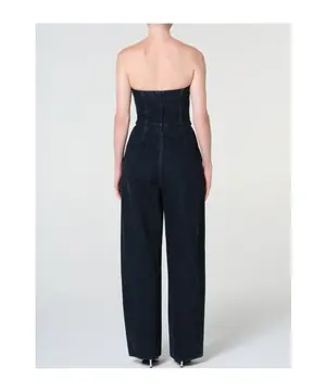 AGOLDE Strapless Denim Jumpsuit With Side Pockets