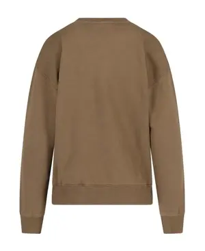 Maison Kitsuné Fox Motif Crewneck Sweatshirt - Brown