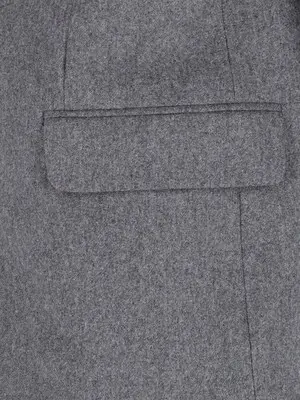 Ami Mélange-effect Wool Blazer - Gray