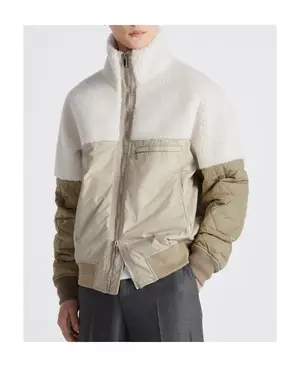 Dior Bomber Jacket With Stand Collar And Quilted Details