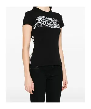 Versace Zebra Printed Crewneck T-shirt