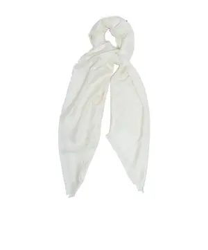 GUCCI Gucci GG Jacquard Frayed-Edge Shawl