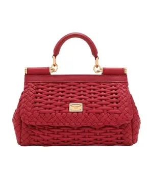 Dolce & Gabbana Small Woven Shoulder Bag