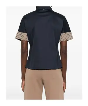 Herno Jacquard Trim Polo Top