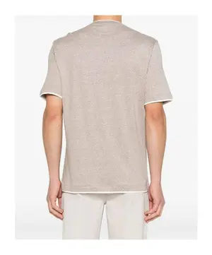 Brunello Cucinelli Layered Effect Crewneck T-shirt - Nude