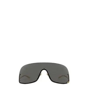 Gucci Shield Rimless Sunglasses - Black