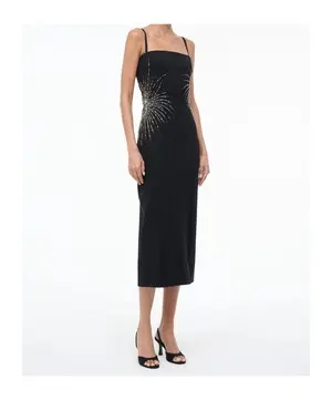 Staud Britney Dress With Firework Embellishments