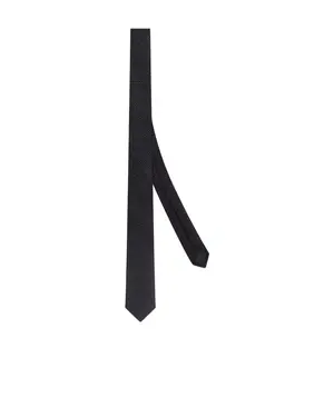 Fendi Pointed-tip Neck Tie - Black