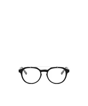 Dior Round Frame Eyeglasses - Black