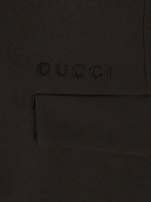 Gucci Technical Panama Trousers - Dark Brown