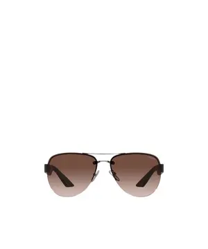 Prada Prada Linea Rossa Aviator Sunglasses Green