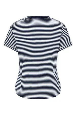 Brunello Cucinelli Striped Crewneck T-shirt With Chest Pocket