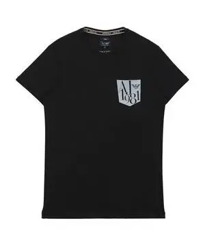 Emporio Armani Crew-neck Logo T-shirt - Black