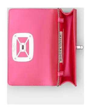 ROGER VIVIER Satin Mini Bag With Crystal Buckle
