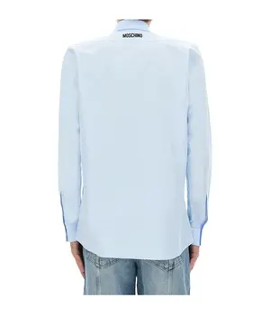 Moschino Goose Embroidered Long-sleeved Shirt