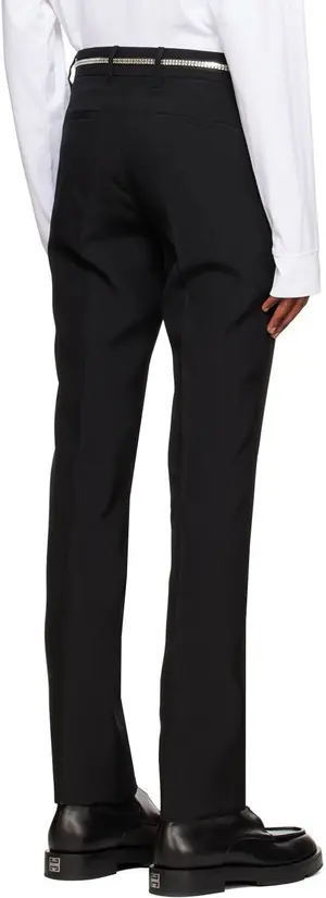 Givenchy Chained-waistband Detail Straight Leg Trousers