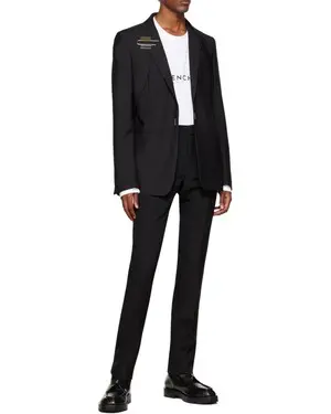 Givenchy Chained-waistband Detail Straight Leg Trousers