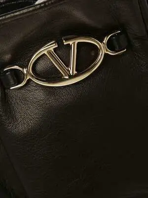 Valentino Garavani Vlogo Signature Leather Gloves