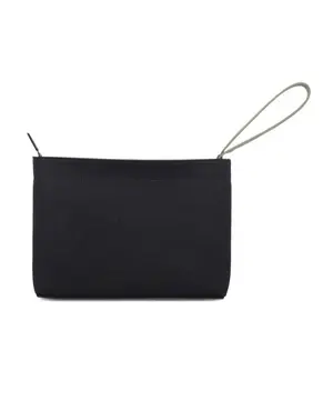 Givenchy Paris Logo Printed Zipped Pouch - Black