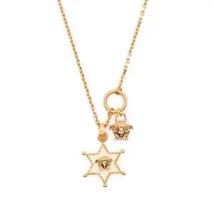 Versace Medusa Charm Detail Necklace