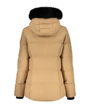 Moose Knuckles Cloud 3q Hooded Down Jacket With Fur Trim